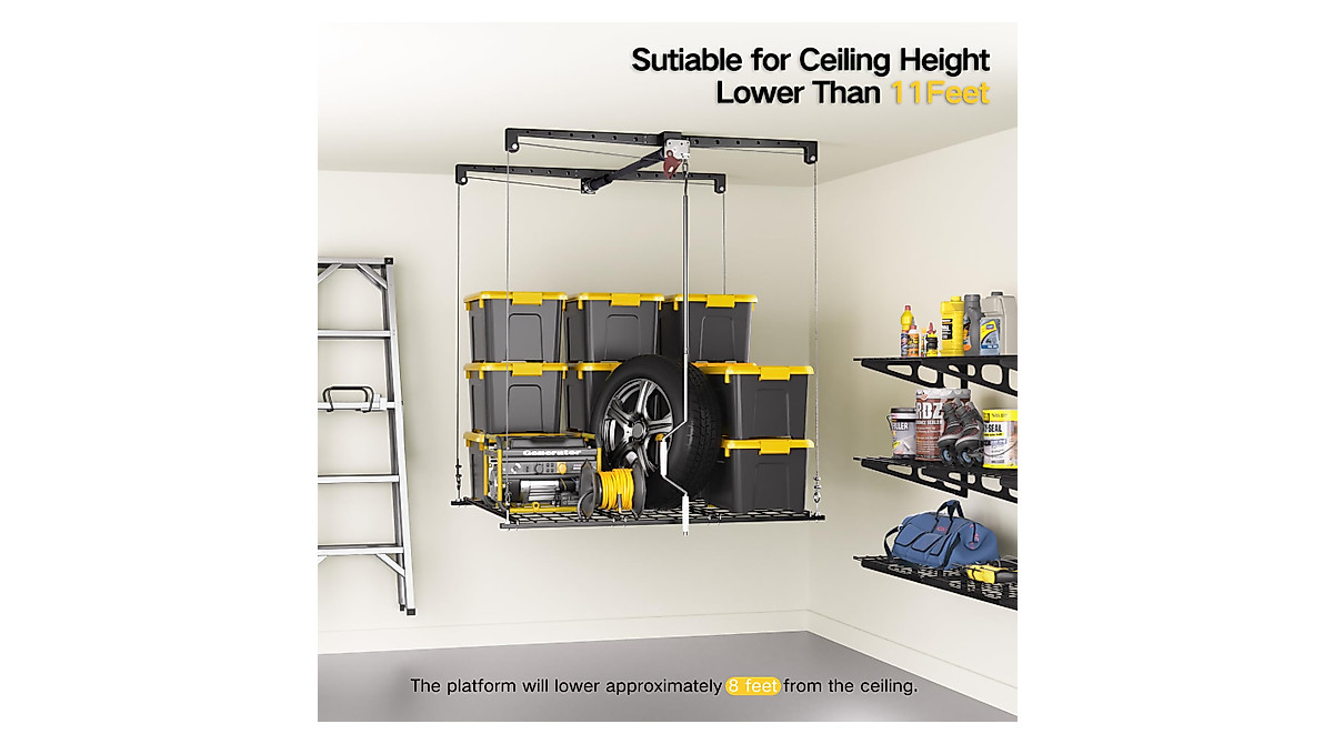 Overhead Garage Storage Lift - Maximize Space & Easy Access