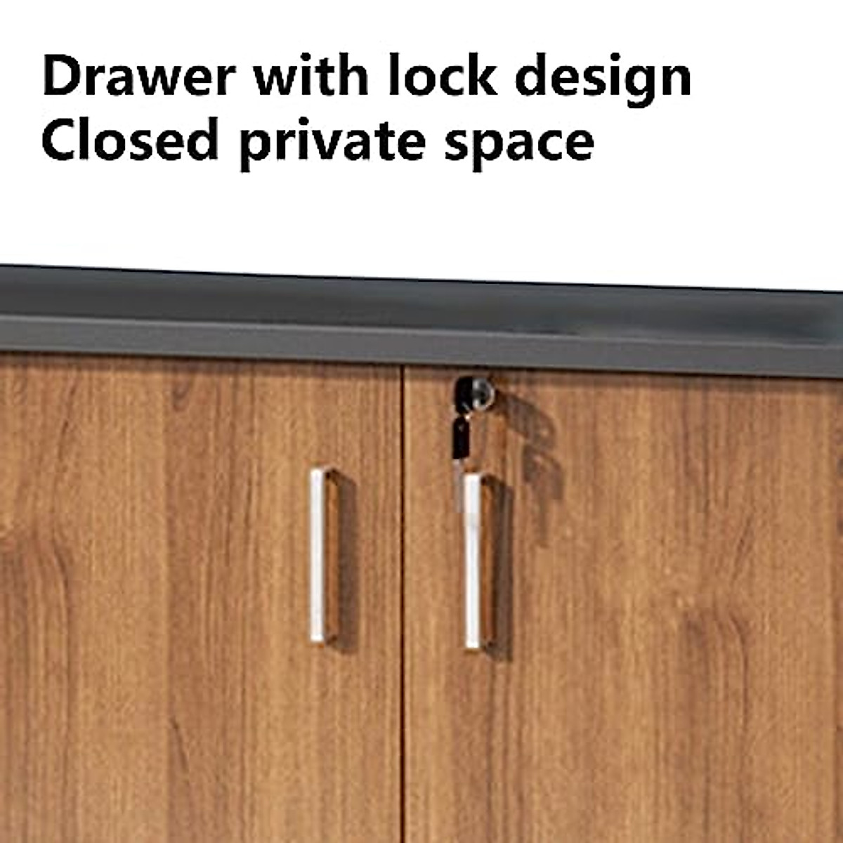 File cabinets for Home Office,Wood File Cabinet with Lock Wheels,Printer Stand with Open Storage,High Capacity File Organizer Multifunctional Mobile Filing Cabinet with Open Storage Shelf Black