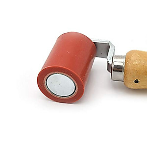 1-3/4 Inch Professional Heavy Duty 45mm Silicone Seam Roller for PVC / TPO / EPDM Roofing Vinyl Decking Membrane and Tarpaulin Banner Welding, Automotive Audio Sound Deadening Silicone Hand Roller