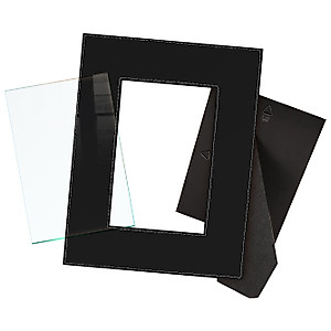 ThisWear Baby's 1st Haircut for Baby My First Haircut 4x6 Leatherette Photo Frame Black