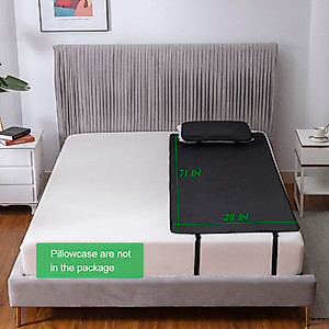 HUNAIGEE Breathable Grounding Mattress Pad Grounding Mat Kit for Bed Grounding Mats for Sleeping Plus 15ft Grounding Cord 28 x 71inch Grounding Sleep Mat Earthing Sheet 100% Conductive Leatherette