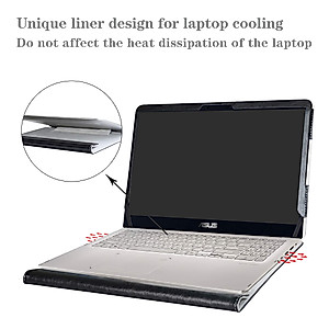 Alapmk Protective Case Cover for 15.6" Asus Q525UA Q505UA Q535UD & ZenBook Flip 15 UX561UD UX561UN & VivoBook Flip 15 TP510UA TP510UQ Laptop(Warning:Not fit Asus Q534UX Q504UA Q524UQ),Black