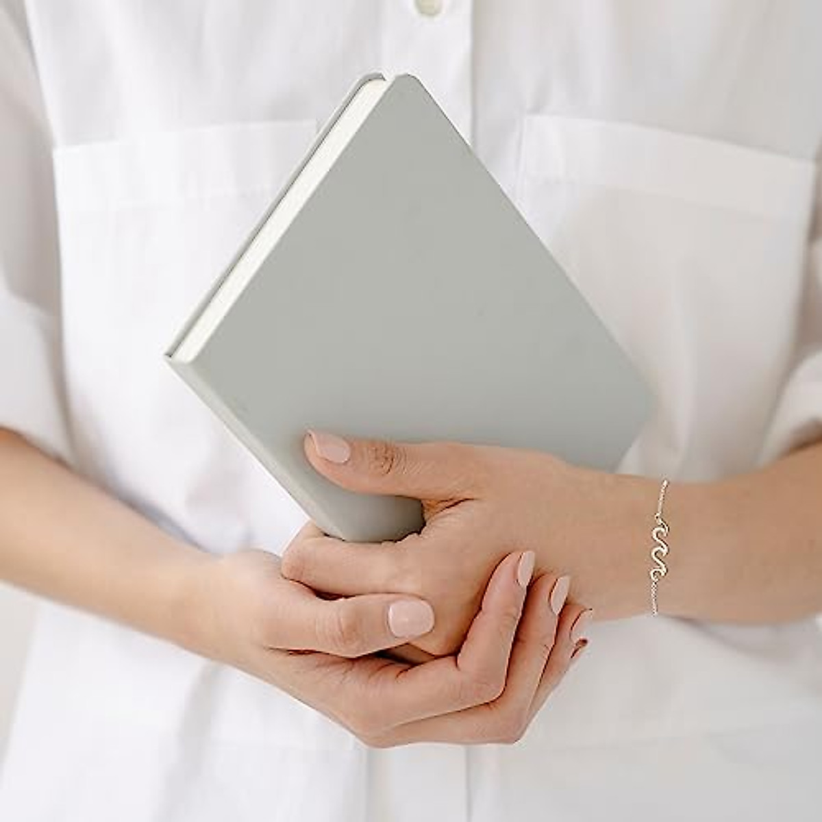 YZSFMZGE Ocean Beach Wave Anklet/Bracelet for Women 925 Sterling Silver Adjustable Cubic Zirconia Wave Ankle Large Bracelet Hypoallergenic Dainty Wave Jewelry Gift for Women Girls