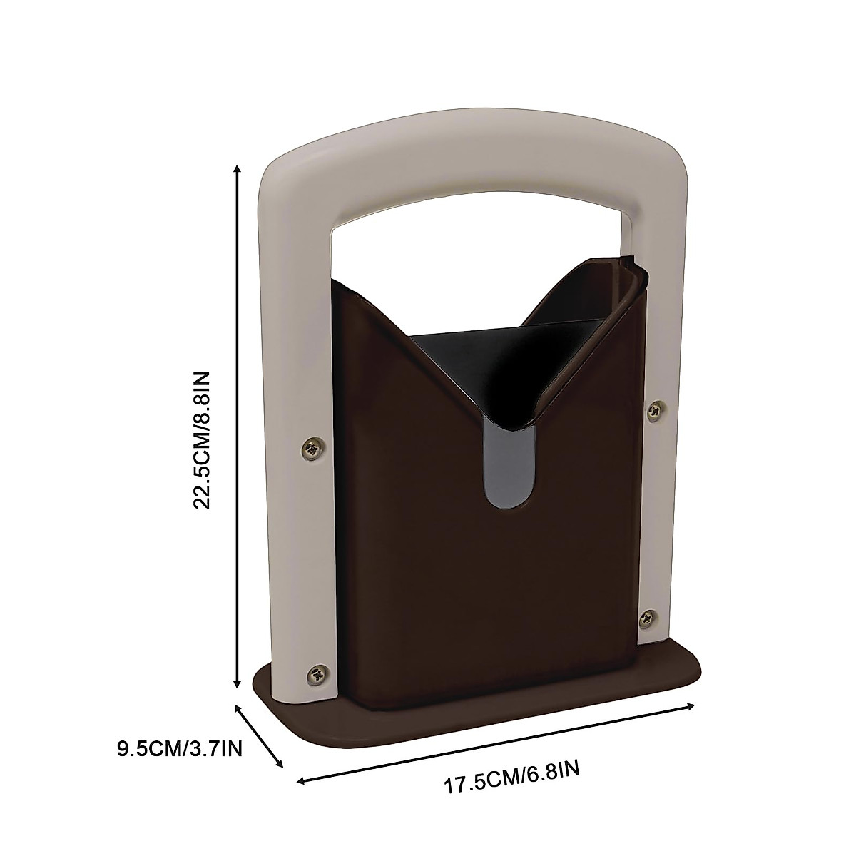 Bagel Slicer, Safety Handle, Bagel Cutter Stainless Steel (Silver)