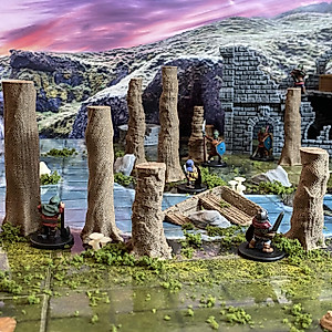 Extruded Gaming Rosewood Trees Set 1