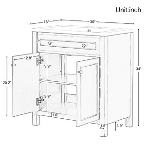 Bellemave 30" Bathroom Vanity with Sink, Bathroom Vanity Set with Two Doors and Adjustable Shelf, Bathroom Vanity and Basin Sink Combo for Bathroom (Blue)