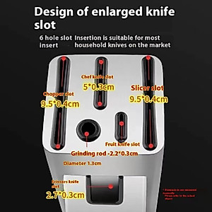 CHAPMAN BROOK Stainless Steel Knife Holder - Knife Block - Durable Kitchen Organizer for Chef Knives, Slicing, Scissors - Space-Saving Knife Storage for Countertops