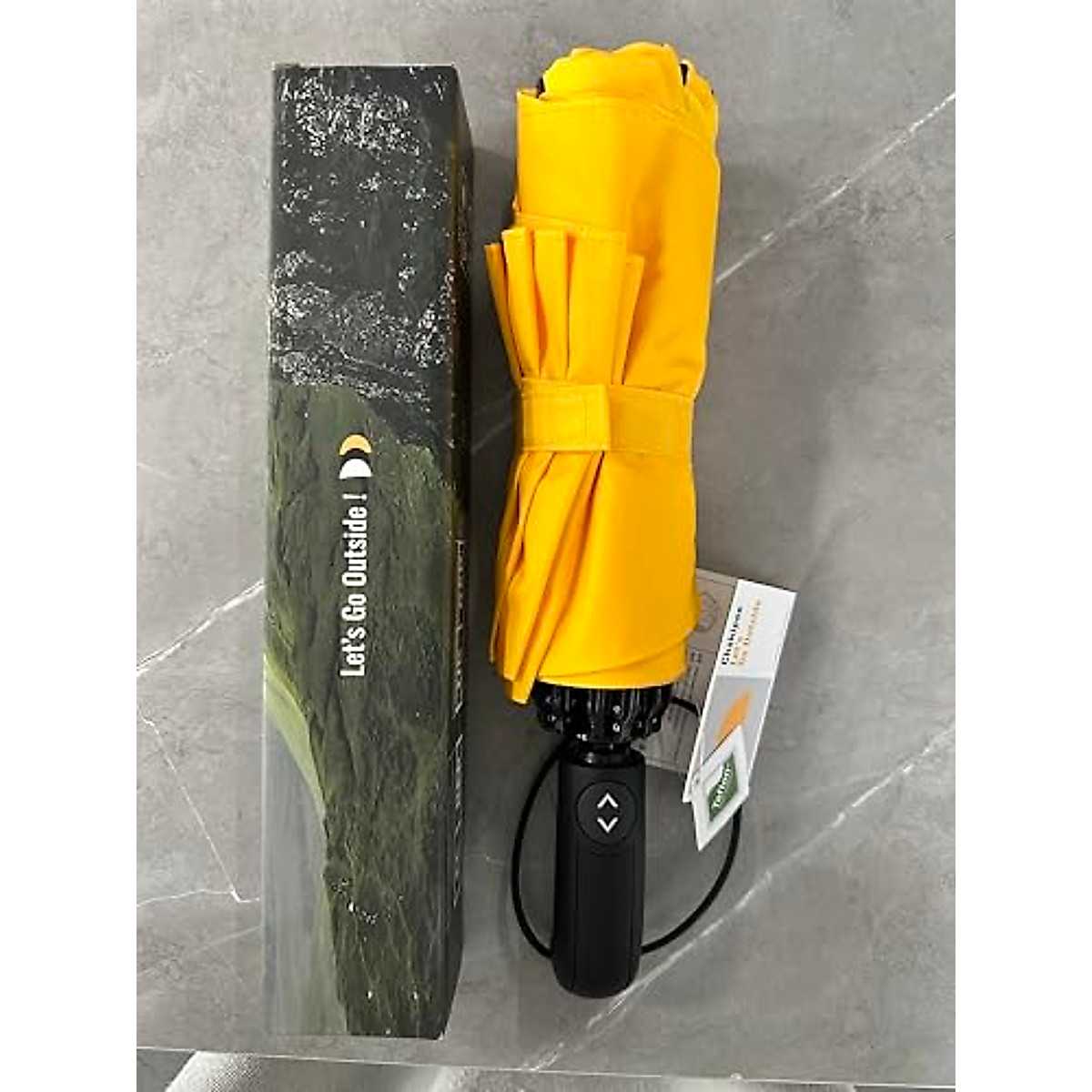 Chakipee Travel Inverted Umbrella Compact Windproof- Automatic reverse Umbrellas for Rain - Folding Portable 48inch Span, 10 Ribs Large Umbrella