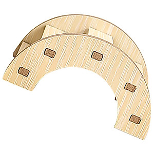 POPETPOP Hamster Toy Bridge Hamster Training Ladder Chinchilla Bridge Toy Hamster Bridge Platform Chinchilla Ladder Toys Hamster Wood Bridge Hamster Climbing Ladder Wooden Pet Tableware