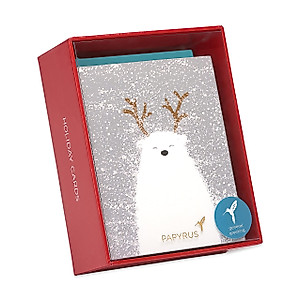 Papyrus Boxed Christmas Cards with Envelopes, Holiday Cheer, Polar Bear (20-Count)