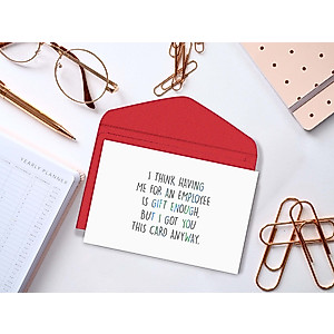 Longkado Funny Boss Birthday Card, Humor Joking Boss’s Day Card for Your Leader, Having Me for Your Employee