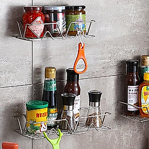 HIGHMON Shower Caddy Basket Bathroom Shelf,No Drilling Traceless Adhesive SUS304 Stainless Steel Kitchen Shelf Organizer With Soap Holder,Rustproof Wall Corner Suction Cup Storage Basket Christmas Gift