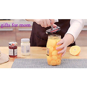 Jar Opener for Weak Hands, Jar Opener Tool - Adjustable Stainless Steel Good Grip Jar Opener for for Seniors Arthritis Women Chilren Elderly to Open Jar Easily