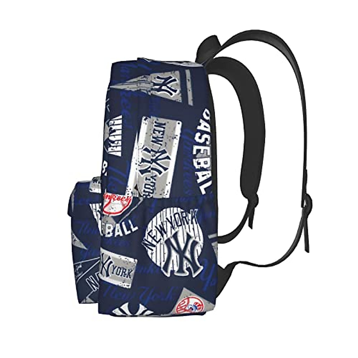 Annod Industries New York Yankees Baseball Backpack, Lightweight Casual School Backpacks Bags for Men Women Book Travel Hiking Camping Work, 16.9 Inch