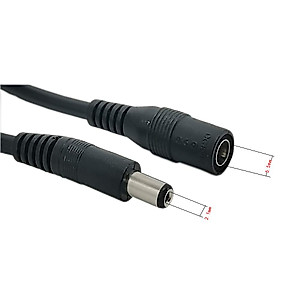 DC Power Adapter Extension Cable 100 feet 12V Power Adapter Extension Cable 2.1mm x 5.5mm Compatible with DC Adapter Cord Fit for CCTV Security Camera Wireless IP Camera Standalone DVR Black