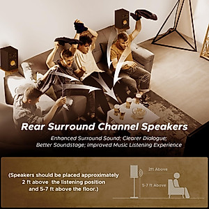 Starfavor Passive Bookshelf Speakers,2 Way Home Stereo Speakers,Passive Speakers Pair for Desktop Stereo or Home Theater Surround Sound,Boost Bass,4-inch woofer and 1.5" Aluminum Tweeter