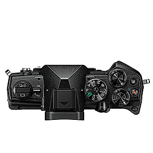 OM System OM-5 Mirrorless Digital Camera with M.Zuiko Digital ED 12mm f/2 Lens, Olympus Camera, Black