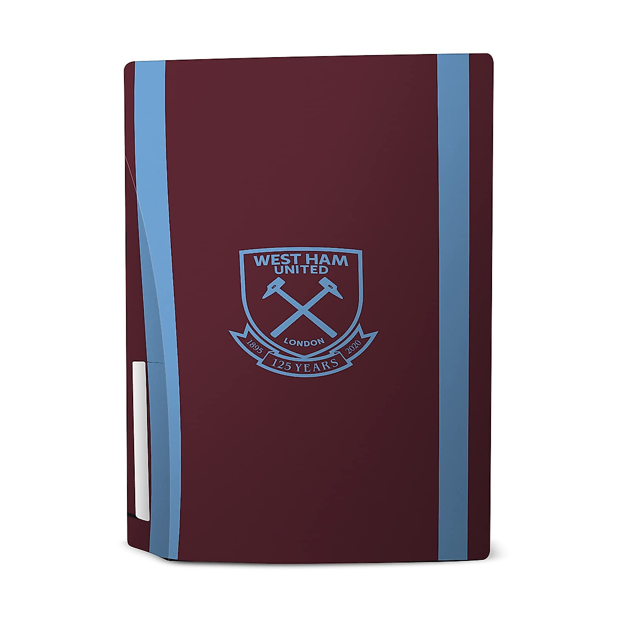 Head Case Designs Officially Licensed West Ham United FC Jersey 2020/21 Home Kit Matte Vinyl Faceplate Sticker Gaming Skin Case Cover Compatible with Sony Playstation 5 PS5 Disc Edition Console