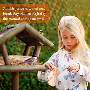 Sukh 2 Pack Bird Nesting Material - Bird Nests Bedding Hummingbird Nesting Material Mixing Canary Nesting Material Finch Nesting Material Parakeet Nesting Materials for Cage,Gardens,Tree Trunks (80G)