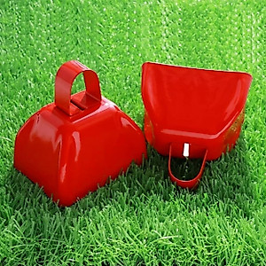 (12) 3 Inch Assorted Color Metal Cowbells