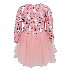 Girls Long Sleeve Tulle Tutu Dresses for Kid and Toddler Pink 6 Years