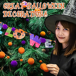 1200 Pcs Pom Poms Balls for Winter Valentine Crafts Home Office School Garlands Decor(Yellow, Brown, Orange)