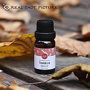 Rainbow Abby Vanilla Essential Oil 100% Pure Organic Plant Natural Flower Essential Oil for Diffuser, Message, Skin Care, Sleep - 10ML