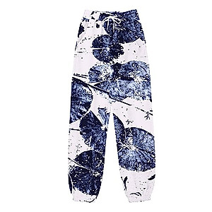 HCNTES Wide Leg Sweatpants Women Black Sweatpants Women Sweatpants Women Baggy Cinch Bottom Drawstring Elastic Waist Pants Athletic Yoga Joggers Lounge Trousers with Pockets