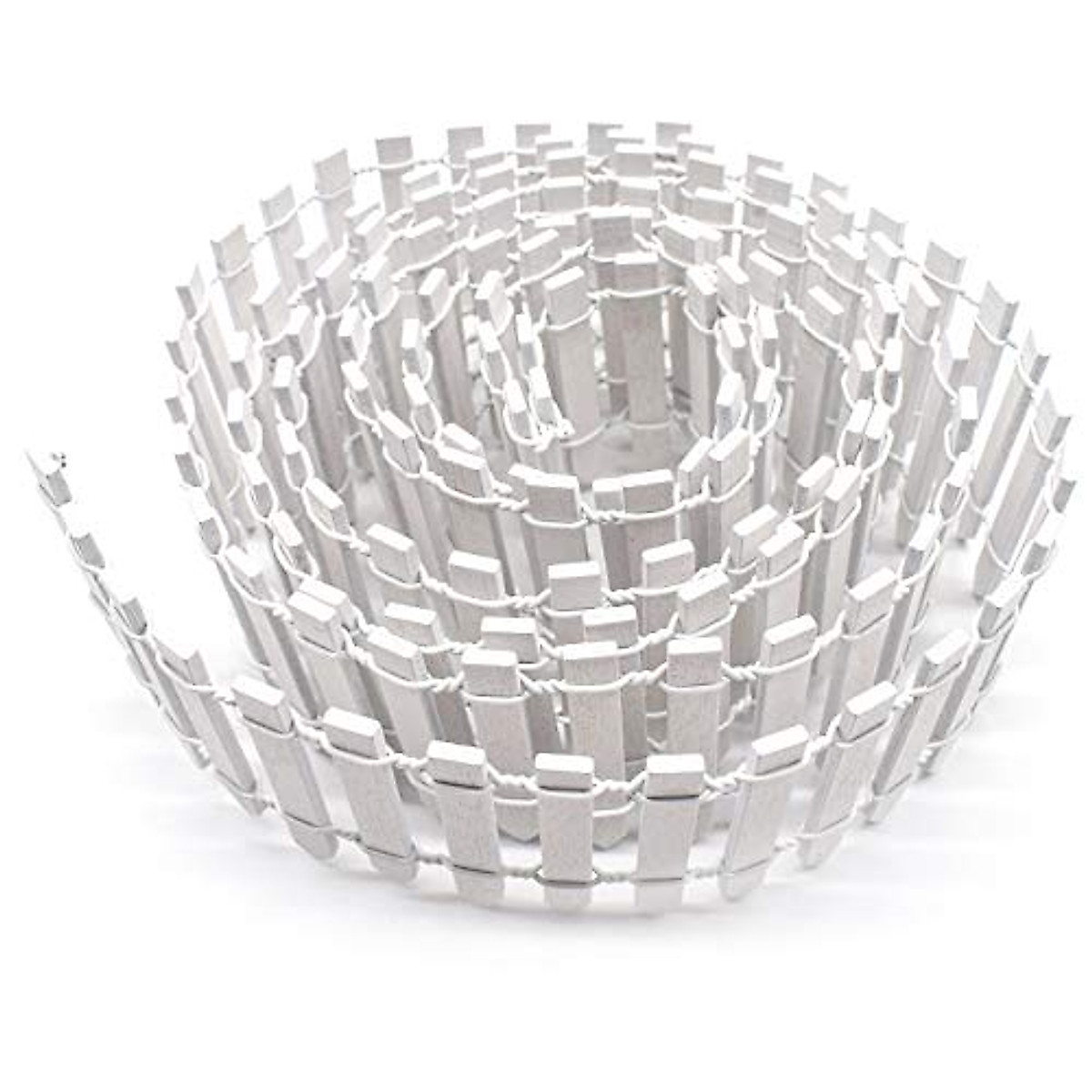 AUEAR, 35 Inch Long Mini Fairy Garden Fence Wood Ornament Wooden Decorative Picket Fence for DIY Crafts Project (White, 2-Pack)