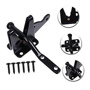 Fence Hinge Gate Latch for Wooden Fence Heavy Duty Gate Latch Fence Locks for Outdoor Gates Pool Gate Latch Gate Latches for Wooden Gates Gate Handles Fence Latches for Gates