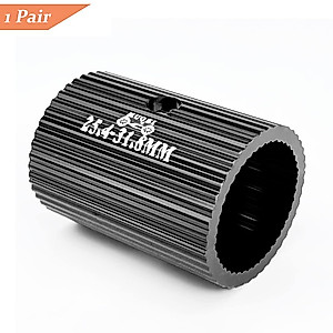 Saipe 1Pair Bike Handlebar Shim Bicycle Handlebar Stem Shim Handle Bar Adapter Reducer Aluminum Alloy Clamp Spacer Conversion Shims 25.4 to 31.8 MM Cycling Parts Components