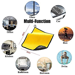 HiYi Car Microfiber Cleaning Towel Phone Holder for car -3in1 Long arm Car Phone Holder Truck Mount Knob Type with Parking Number Suitable for car Dashboard/Windshield/Vent, car Adjustable Phone Holder