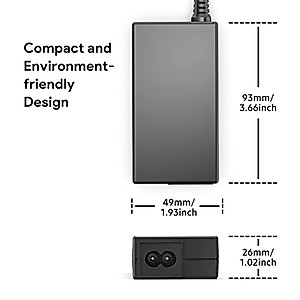 CASIMY 12V AC Adapter Compatible with PAXCESS Rugged330 Rugged 330 Capacity 330W Portable Camping Generator Power Station Rockpals BALDR Baldr330 330W Portable Solar Generator Power Supply Charger