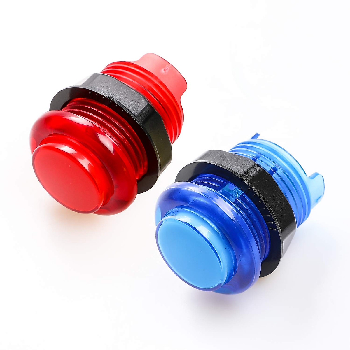 Hikig 2 Player led arcade buttons and joysticks DIY kit 2x joysticks + 20x led arcade buttons game controller kit for MAME and Raspberry Pi - Red + Blue Color