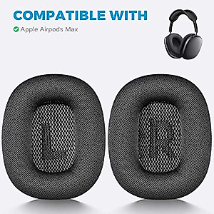 Ear Cushions for Airpods Max, Comfortable Headphones Accessories Replacement Earpads Ear Cups for Apple Airpods Max Headphones - Space Gray, Black