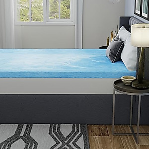 Vibe 3” Gel Swirl Memory Foam Mattress Topper, Full