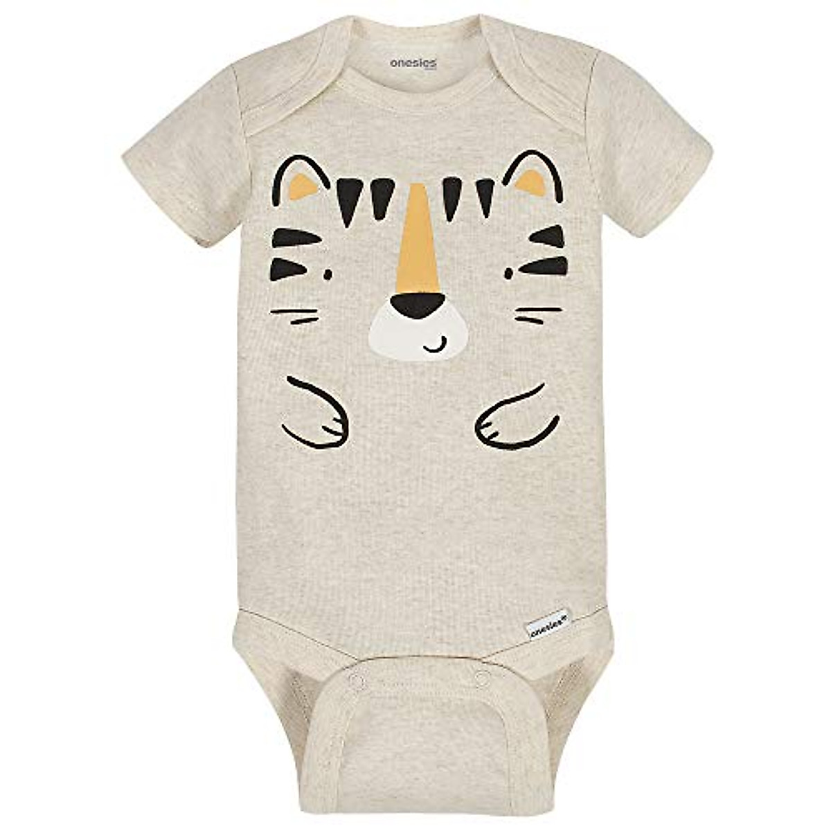 Onesies Brand Baby Boy's 8-Pack Short Sleeve Mix & Match Bodysuits, Dangerously Cute Tiger, 12 Months