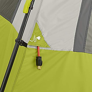 CORE 6 Person Instant Cabin Tent | Portable Large Pop Up Tent with Easy 60 Second Camp Setup for Family Camping | Included Hanging Organizer for Outdoor Camping Accessories