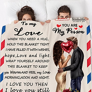 Personalized Blankets for Couple Husband Wife Boyfriend and Girlfriend Anniversary, Wedding Birthday Romantic Lovers Gifts, Unique Custom Blankets I Love You Gifts For Him or Her, Women or Men