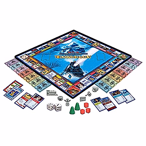 MasterPieces Opoly Board Games - The Polar Express Train Opoly - Officially Licensed Board Games for Adults, Kids, & Family