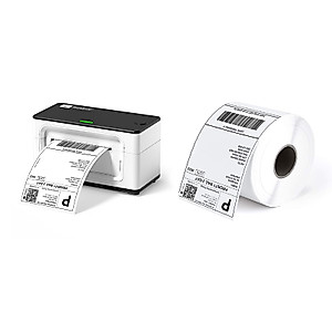 MUNBYN Shipping Label Printer, 4x6 Label Printer for Shipping Packages, USB Thermal Printer for Shipping Labels Home Small Business, with Software for Instant Conversion from 8x11 to 4x6 Labels