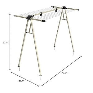 Daytek Portable A-Frame Clothesline, 72 Feet Drying Space