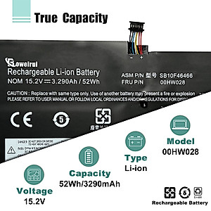 00HW028 01AV458 01AV439 SB10F46466 Battery lenovo thinkpad x1 yoga gen battery for Lenovo Thinkpad X1 Carbon 4th Gen 4 2016 ThinkPad X1 Yoga Gen1/Gen2 Series Laptop 01AV409 01AV457 SB10F46467 01AV438