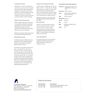 Internal ARAID Model M500 - SATA, ARAID™ M500 2.5” SATA Hard Disk RAID