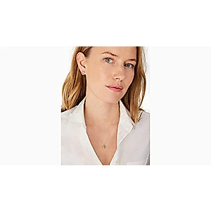 Kate Spade Pendant Necklace And Earrings Boxed Gift Set (Spot the Spade Gold)