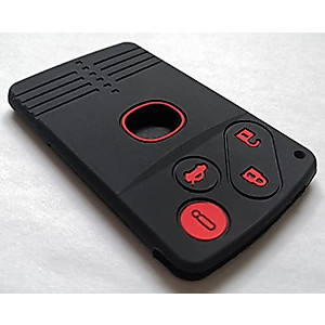 KAWIHEN Silicone Key Fob Cover Compatible with 2004-2009 Mazda 5 6 CX-7 CX-9 MX-5 Miata RX-8 Key fob BGBX1T458SKE11A01 TDY1-67-5RYA NFY7-67-5RYB 662F-SKE11A01