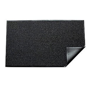UNIMAT 4x6 Doormat - The Perfect Waterproof Welcome Mat for Your Home or Office with Dual Ribbed Rubber Backing (Charcoal)