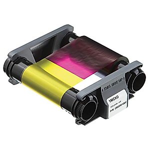 2 x Evolis Badgy CBGR0100C Color Ribbon - YMCKO - 100 Prints with Bodno Software Demo
