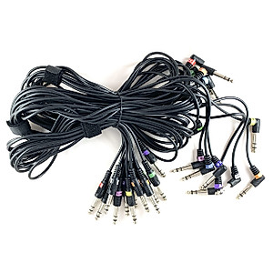Silverline 12 Cable Snake Harness Kit Replacement for Roland TD-3, TD-6, TD-6V, TD-8, TD-10, TD-12, TD-20, TD-30, TD-50 Drum Kits (and Others)