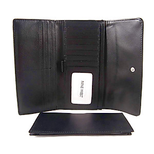 Nine West Women's Around The Clock SLG Checkbook Wallet, Blue Iris